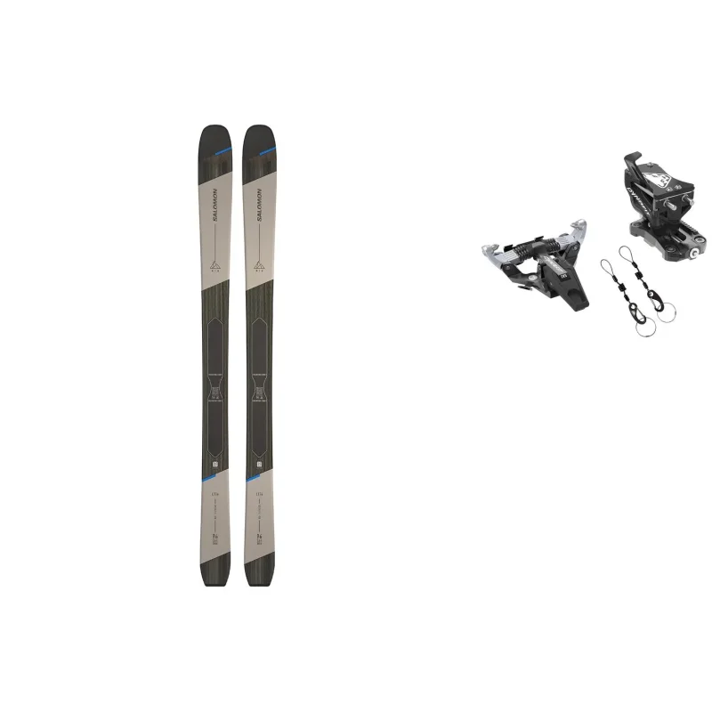 SALOMON Mtn 96 Carbon Fix DYNAFIT Speed Turn black silver TOURING SKI